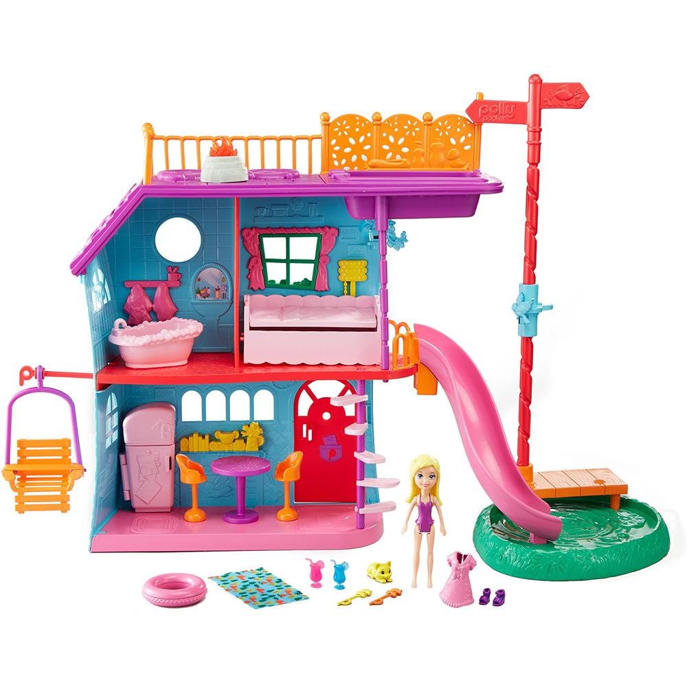 Boneca Polly Pocket Casa de Férias da Polly Mattel - Fátima Criança